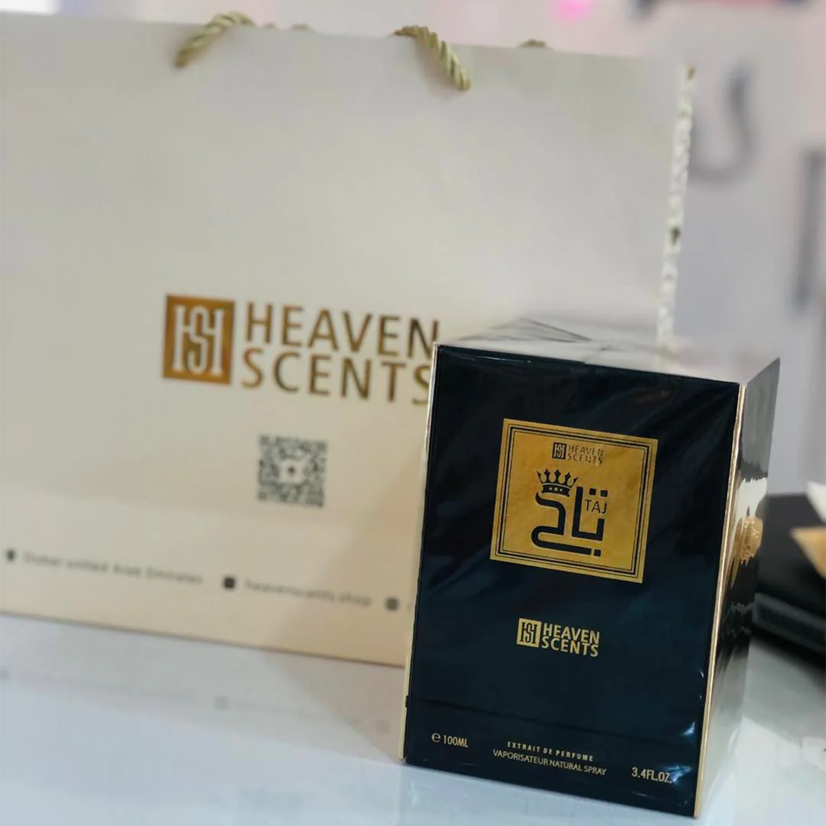 Taj Perfume for Unisex Extrait De Parfum Spray, 3.4 Ounce by Heaven Scents
